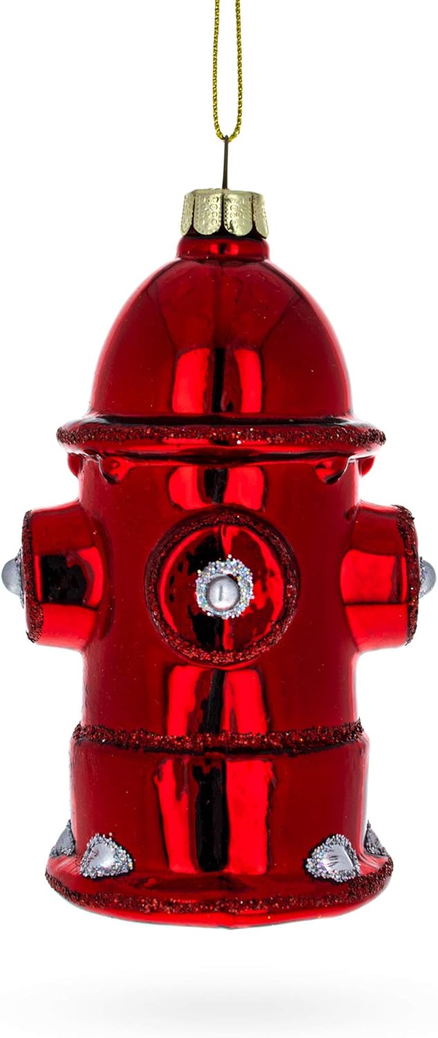 Amazon.com: Fire Hydrant Glass Christmas Ornament : Home & Kitchen