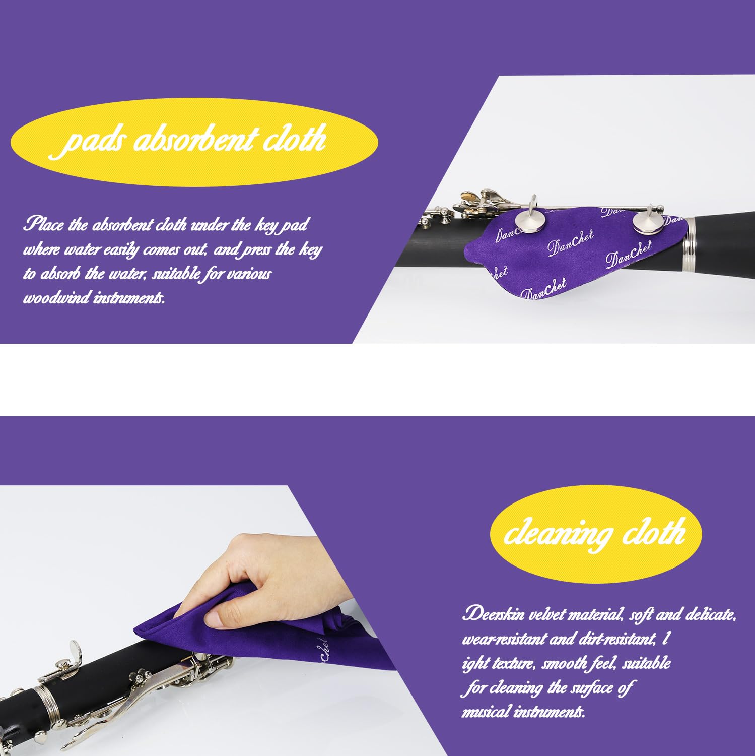 Snapklik.com : Clarinet Cleaning Kit, Clarinet And Saxophone Care Kit ...