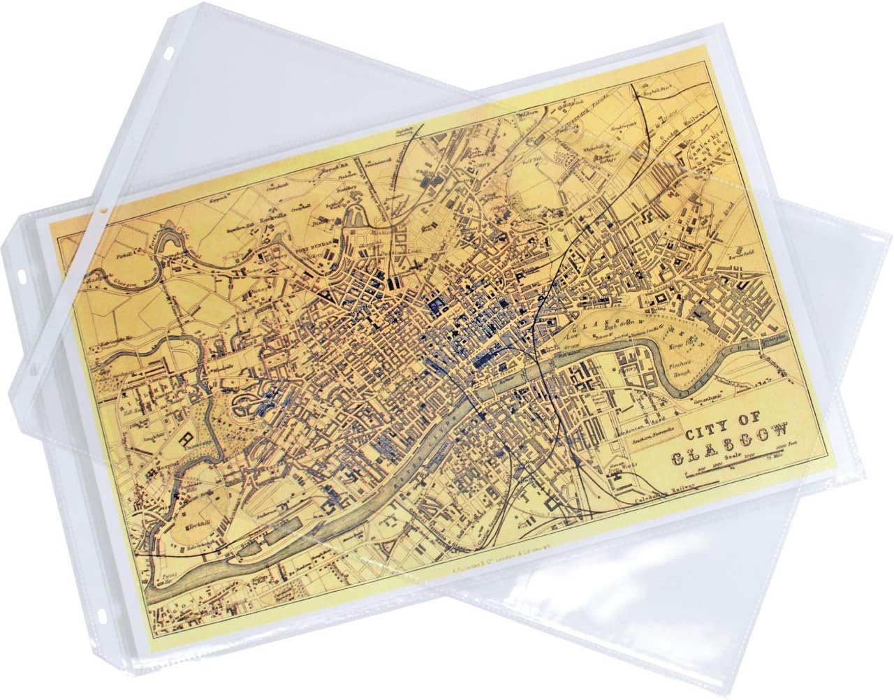 Amazon.com : 11x17 Sheet Protectors Side Loading with 3-Holes 25 ...