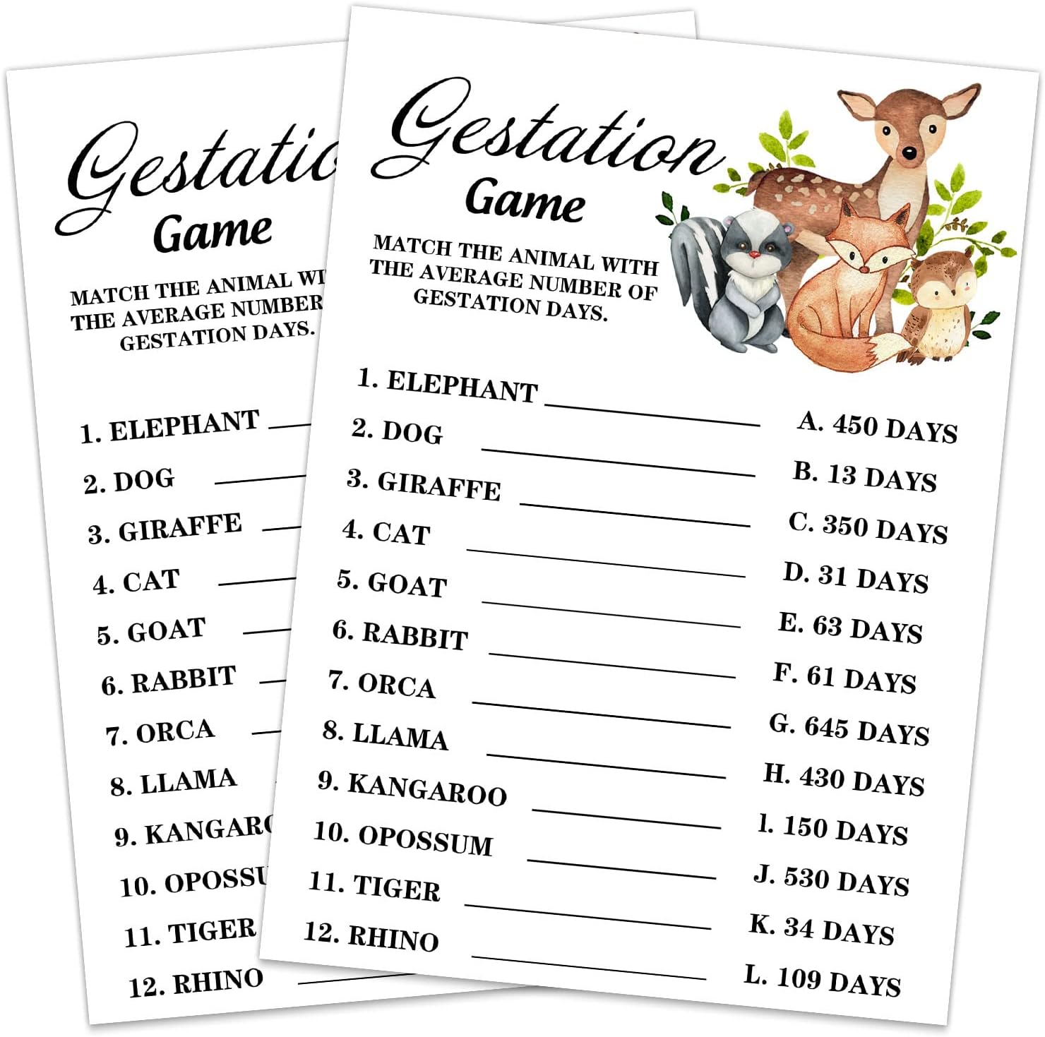 Amazon.com: Inscape Creations SAFARI ANIMALS Match Cartoon Parents Baby ...