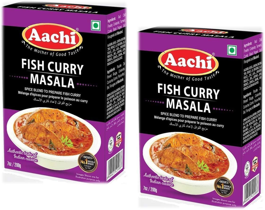 Amazon.com : AACHI Fish Curry Masala 200 gms - TWIN PACK -PACK OF 2 ...