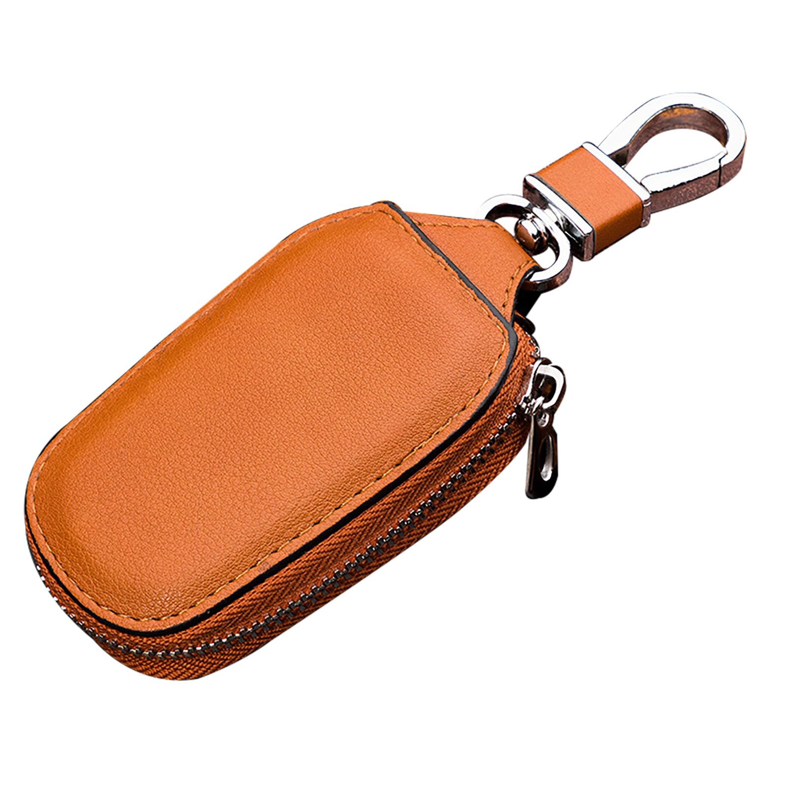 Amazon.com: Hawyet 1 PC Car Key Case, Leather Zipper Lock Remote ...