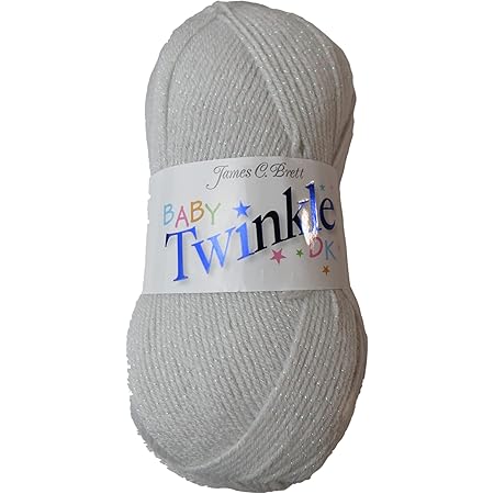 James Brett Baby Twinkle DK Double Knitting Wool Super Soft Glitter ...