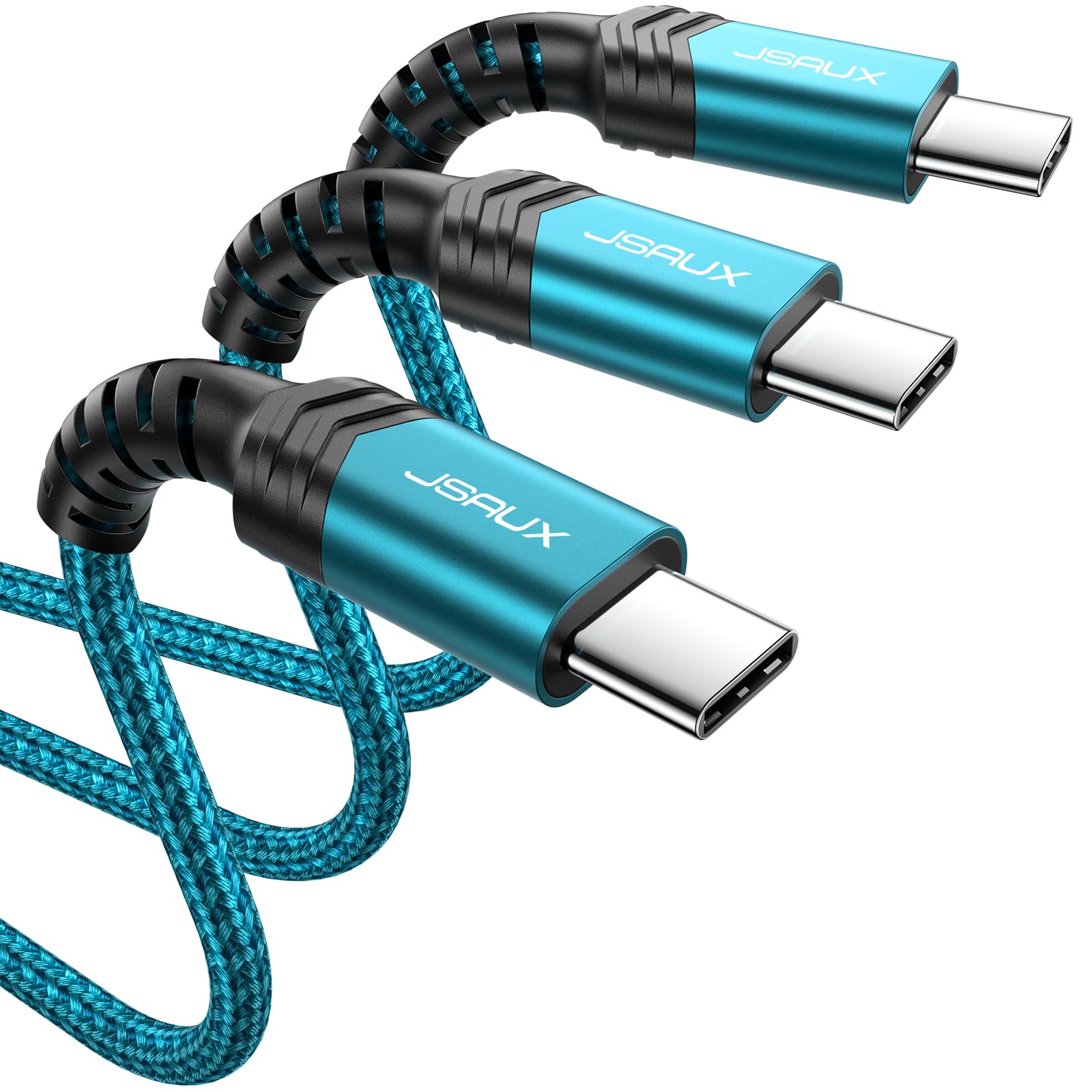 JSAUX 3-Pack USB C Cable Review 2026: Fast 100W Charging for iPhone 17 ...