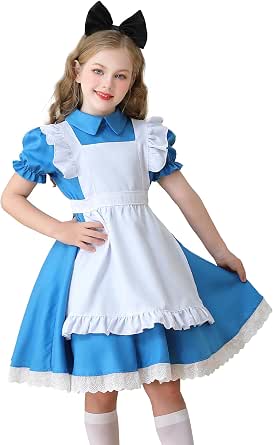 Amazon.com: Happy Cherry Girls Halloween Maid Princess Dresses Party ...