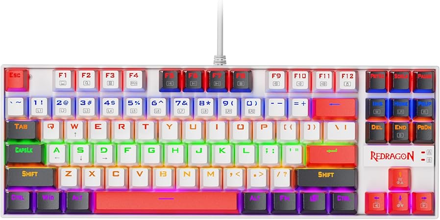 Amazon.com: Redragon K552 Mechanical Gaming Keyboard, 87-Key Compact ...
