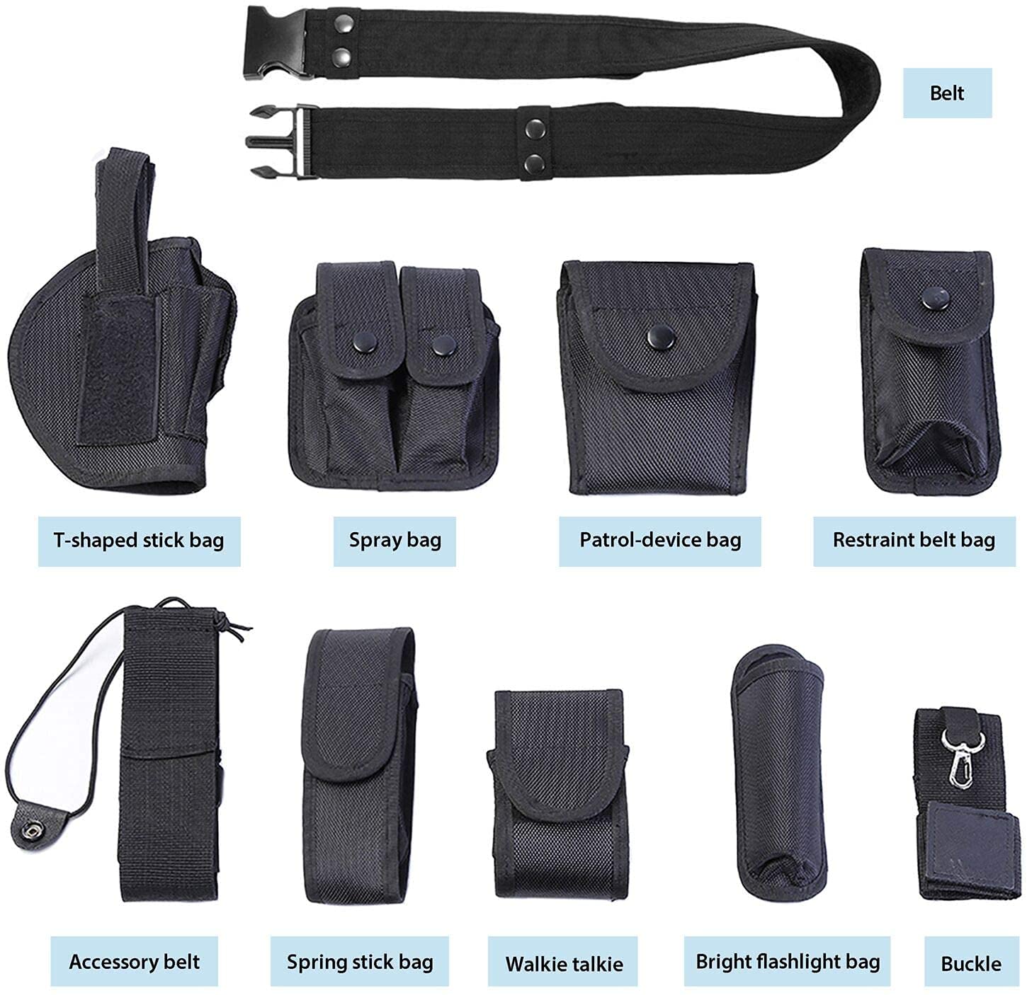 Buy Tactical Duty Belt, Tactical Waist Belt Set for Security Guard ...