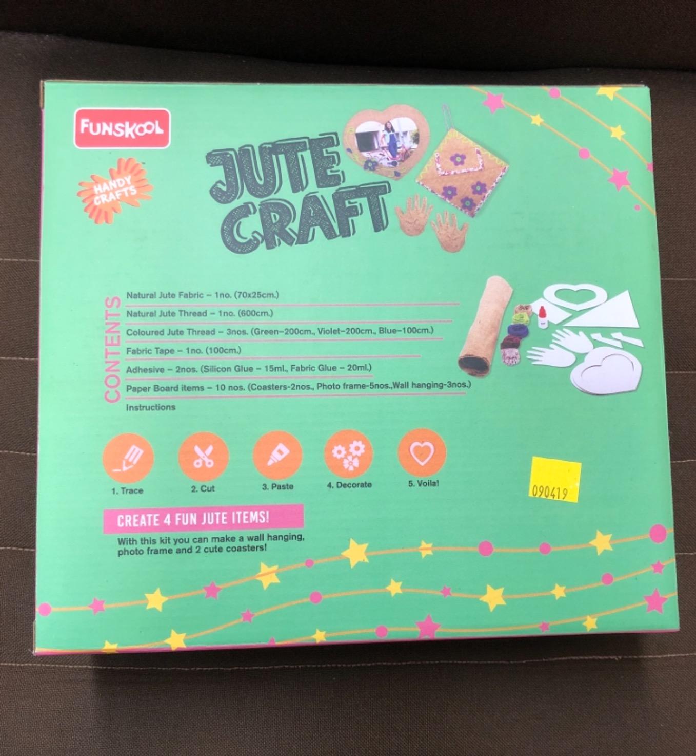 Funskool Handycrafts Jute Craft ,Make wall hanging, Photo frame and ...