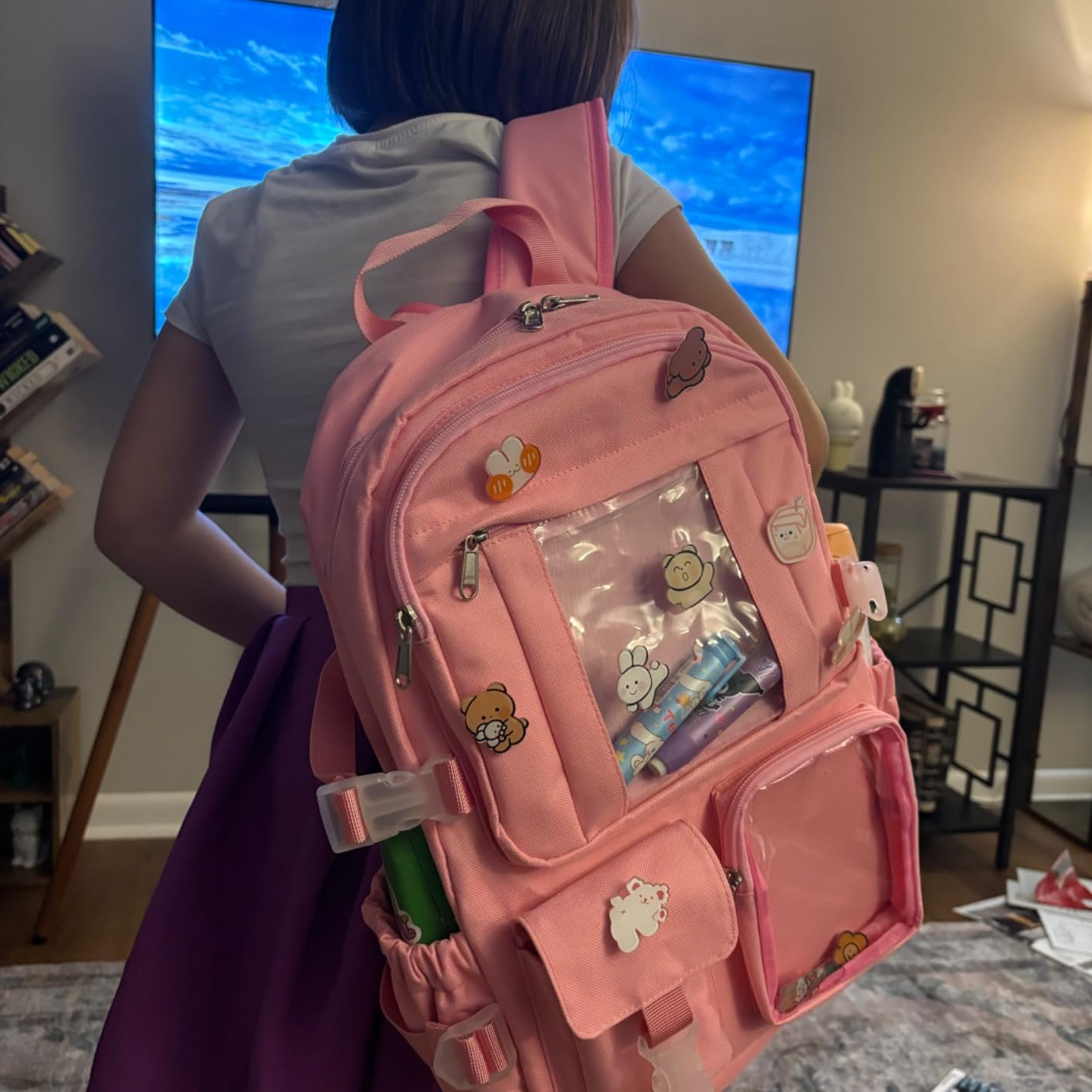 Amazon.com | cotmcor Kawaii Backpack for Girls, Cute Aesthetic Backpack ...