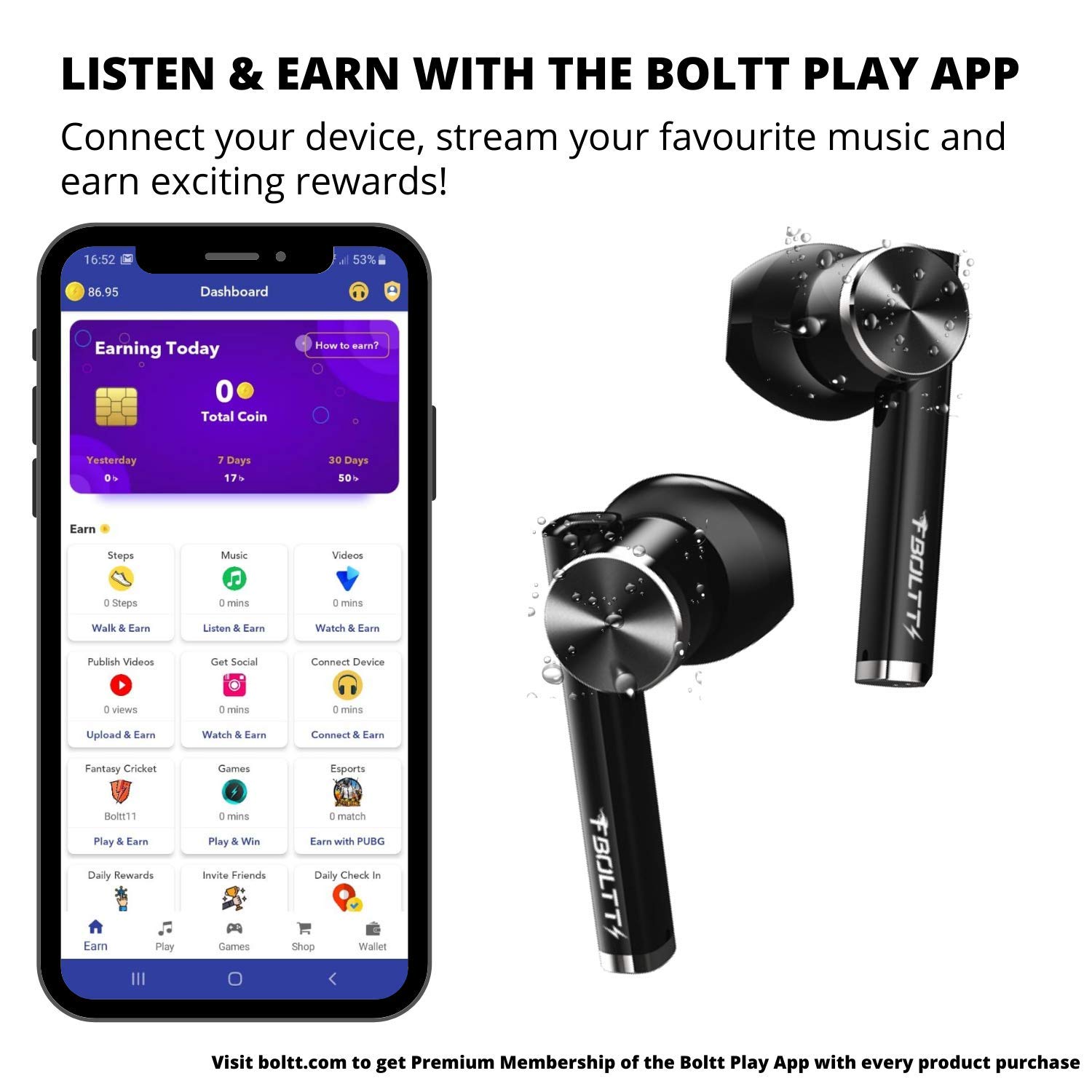 Buy Fire-Boltt Buds 1300 True Wireless Earbuds, Sleek Design, Full ...