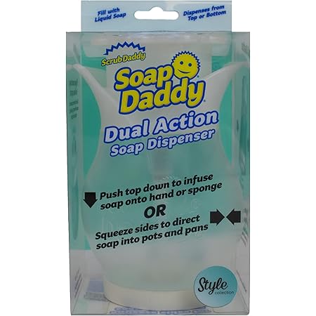 Scrub Daddy Soap Dispenser - Soap Daddy, Dual Action Bottle for Kitchen ...