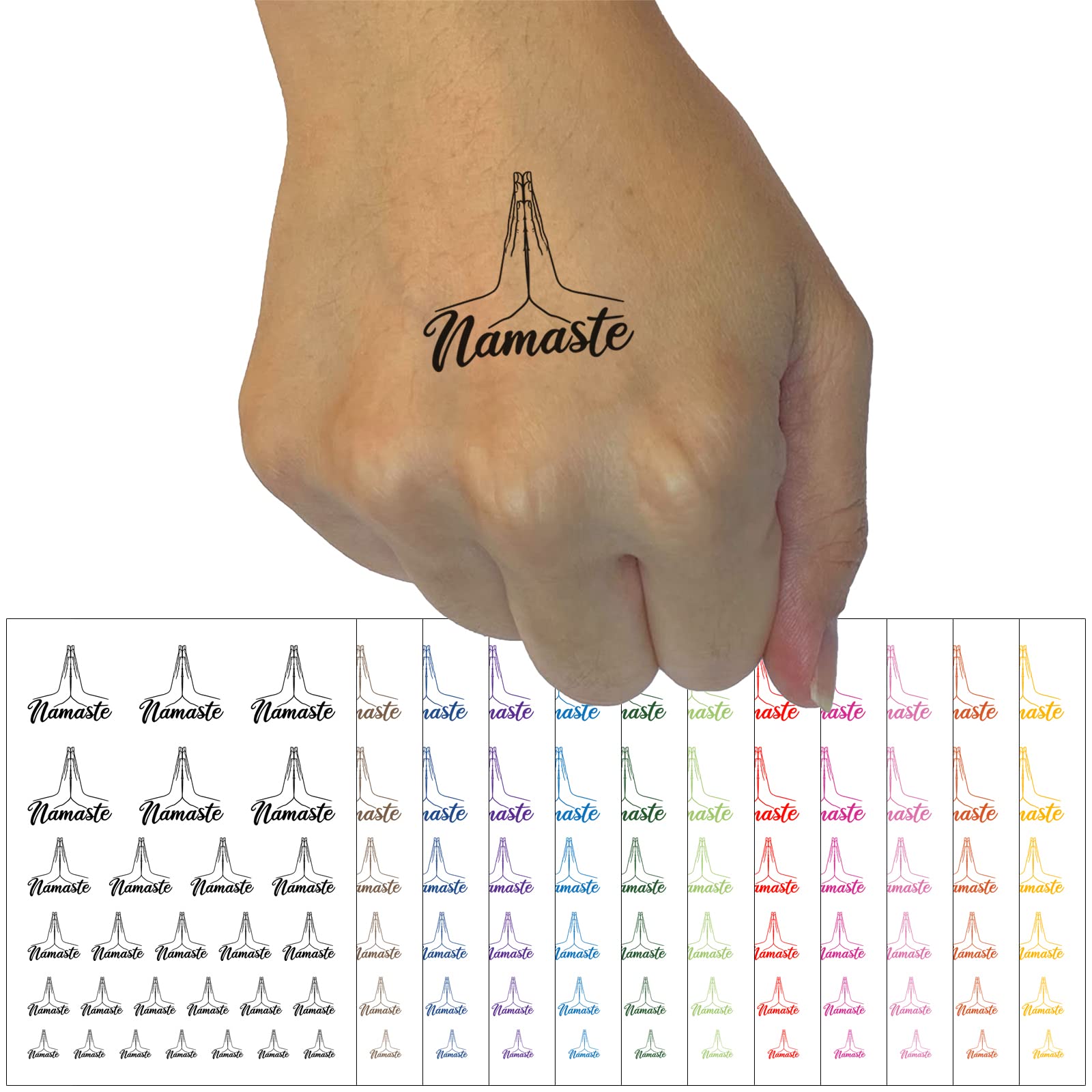 Namaste Finger Tattoos 120+ Drawing Of Namaste Hand Stock