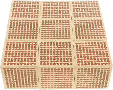 Amazon.com: Leefasy Montessori Thousand Cubes Addition Subtraction ...