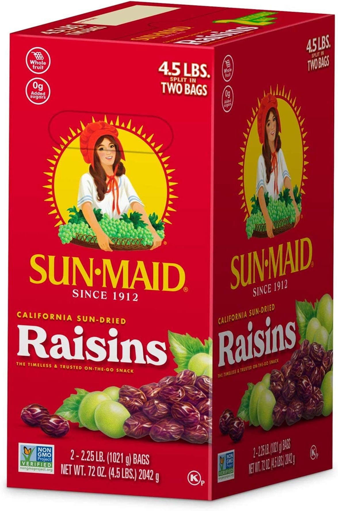 Amazon.com: Sun-Maid California Sun Dried Raisins- Dried Fruit Snacks ...