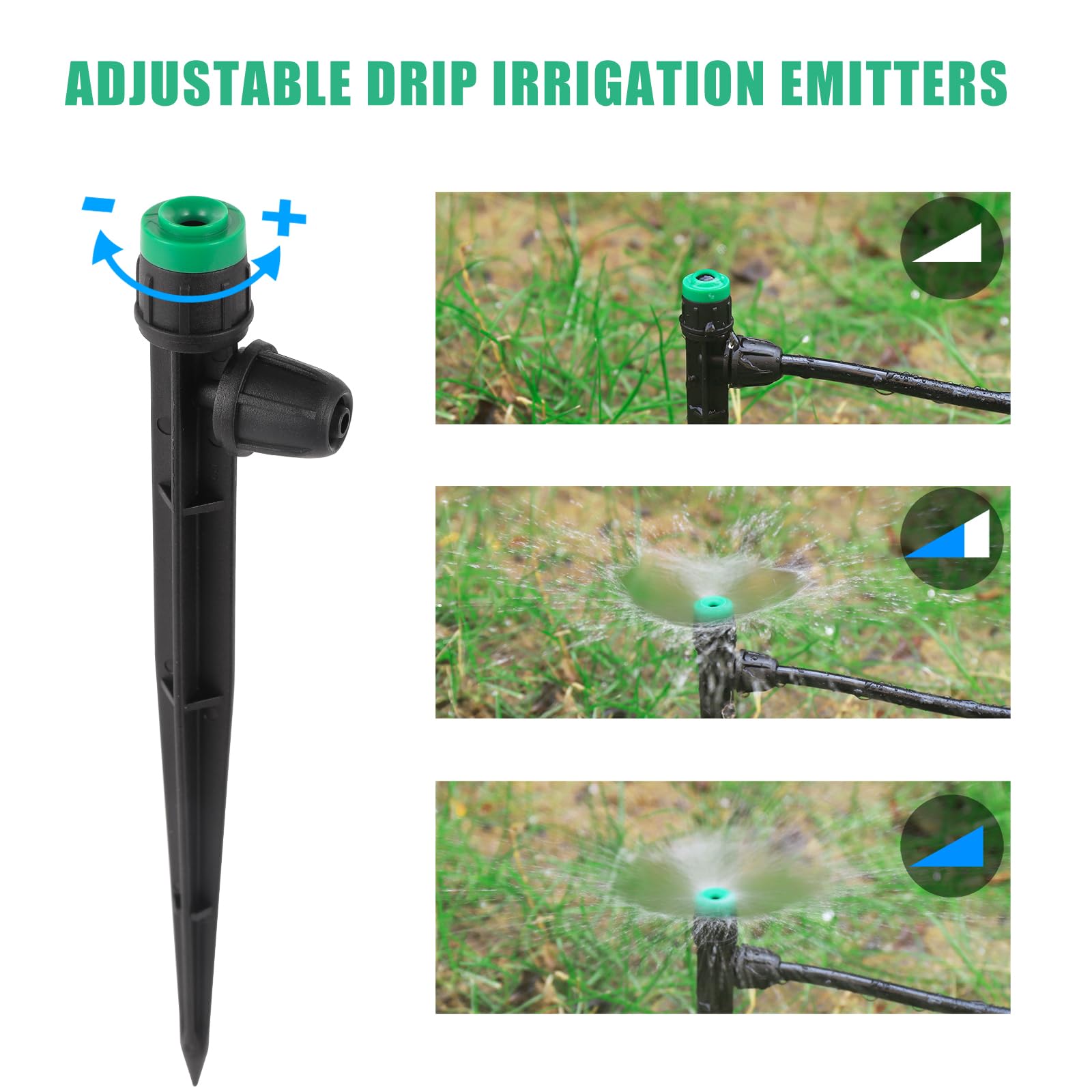 Snapklik.com : 50Pcs Drip Irrigation Emitters Fan Shape