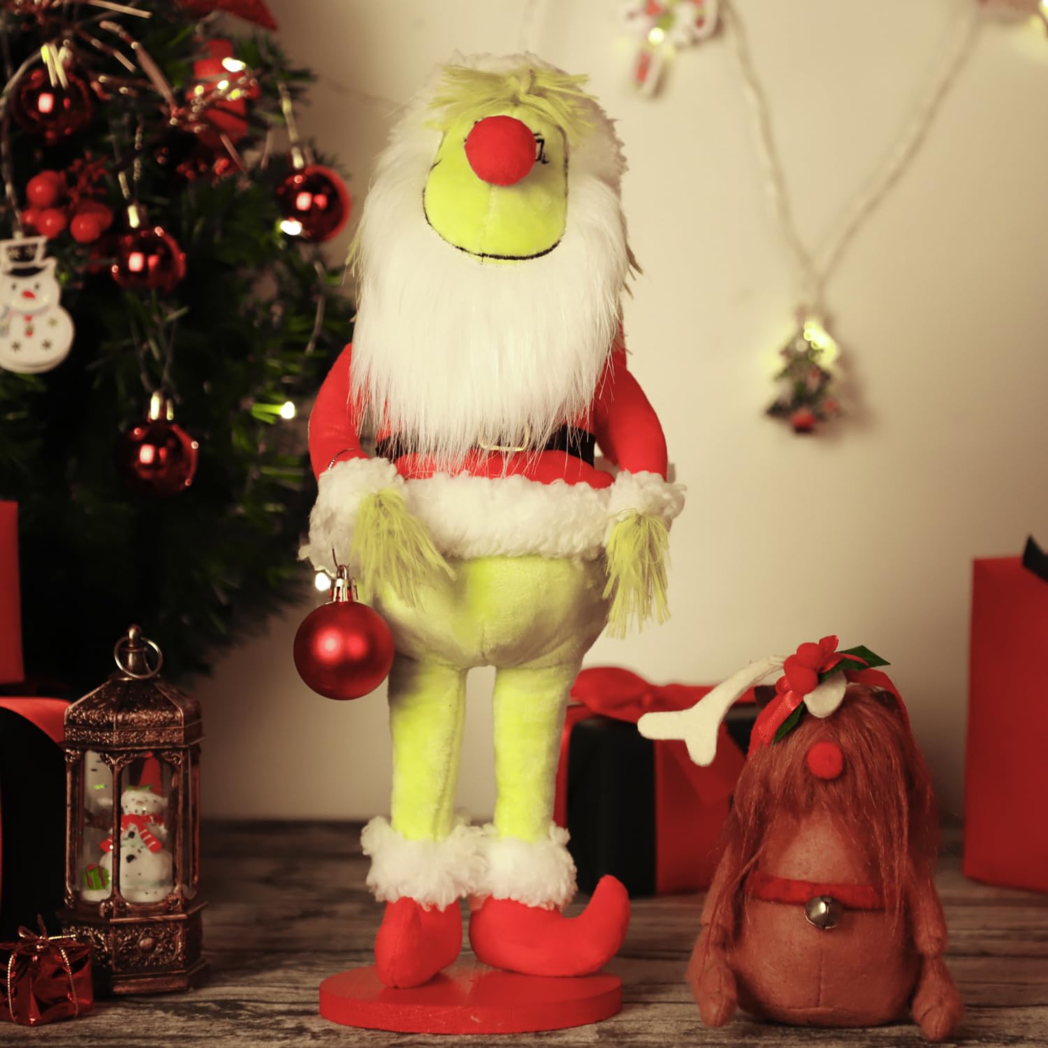 14.56 inch Tall Large Big Grinch with Dog Spring New Year Valentine's ...