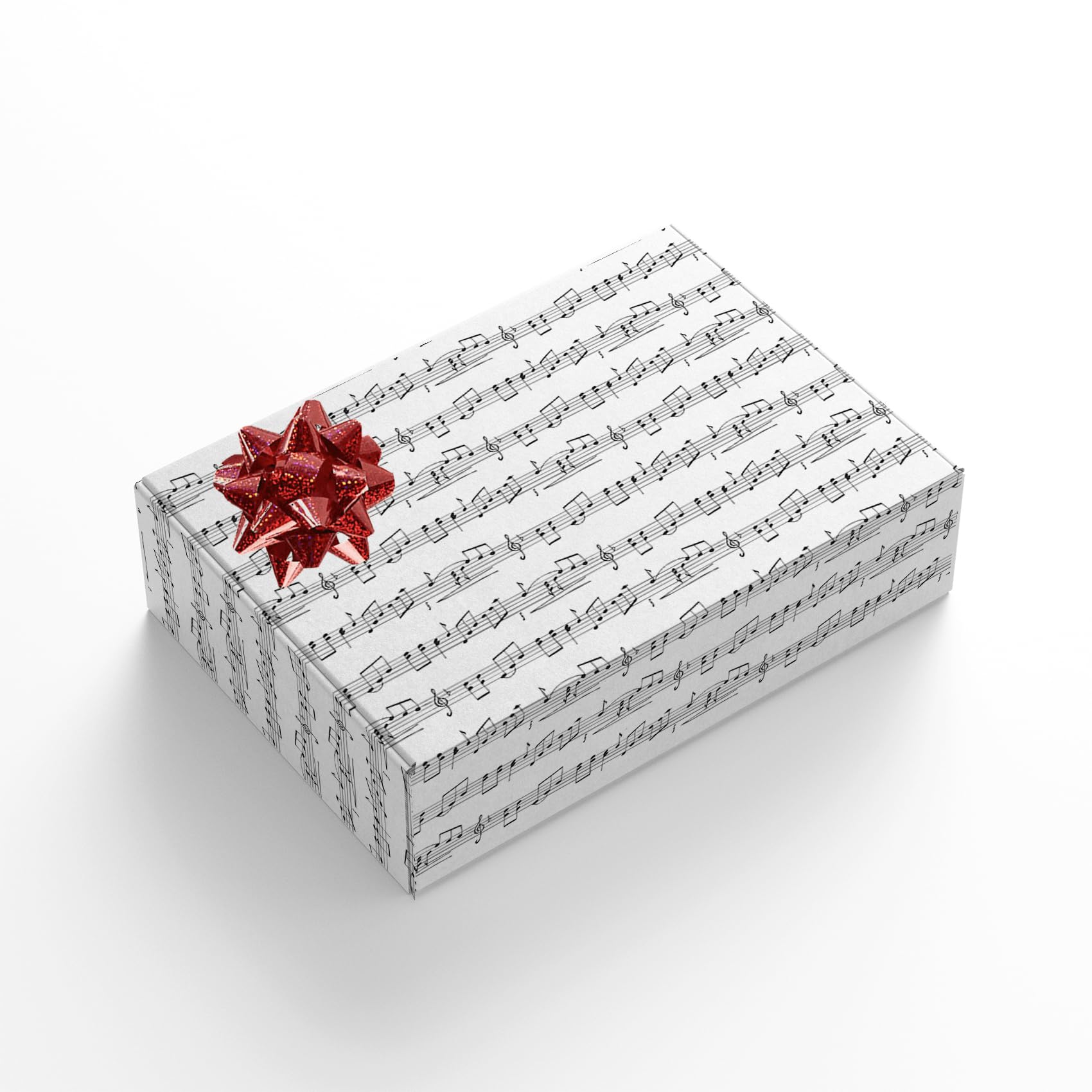 Amazon.com: TYYMNDWP Musical Notes Wrapping Paper Roll Music Design ...