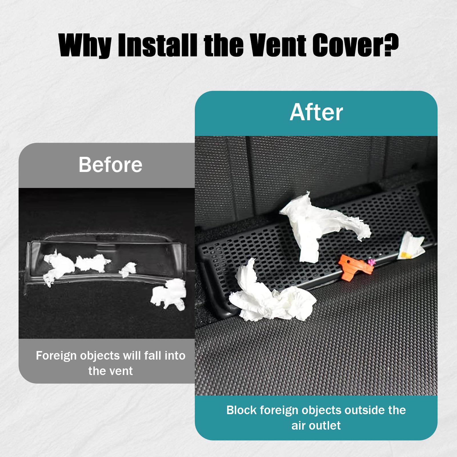 Snapklik.com : 2 Pack Air Vent Cover Fits Tesla Model Y, Outlet ...