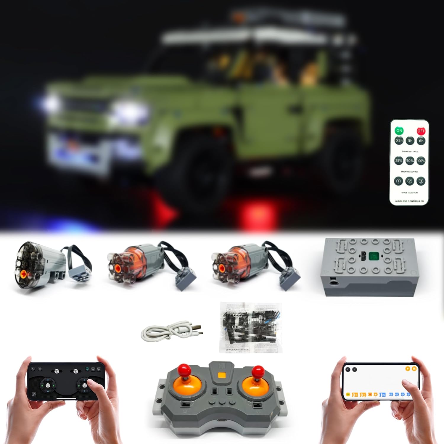 Amazon.com: Motor and Remote Control, LED Light Set for Lego 42110 ...
