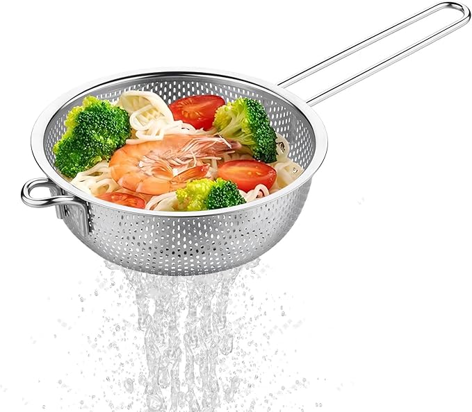 Amazon.com: GREATLINK Stainless Steel Basin Colander with Handle ...