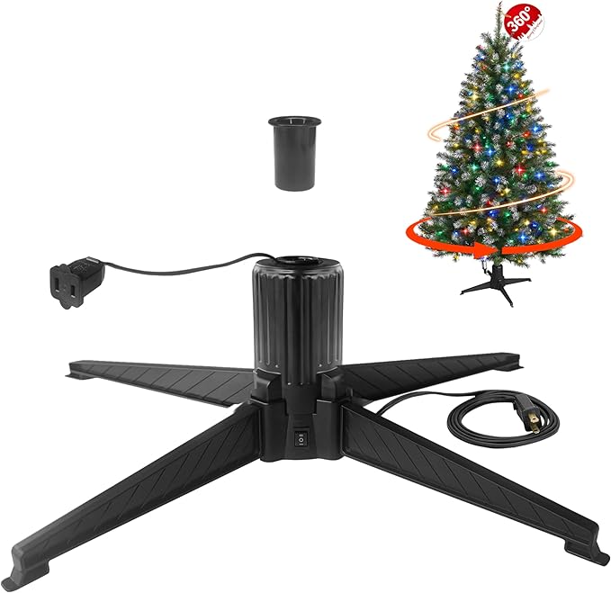 Amazon.com: Stright 360 Degree Rotating Christmas Tree Stand, Revolving ...
