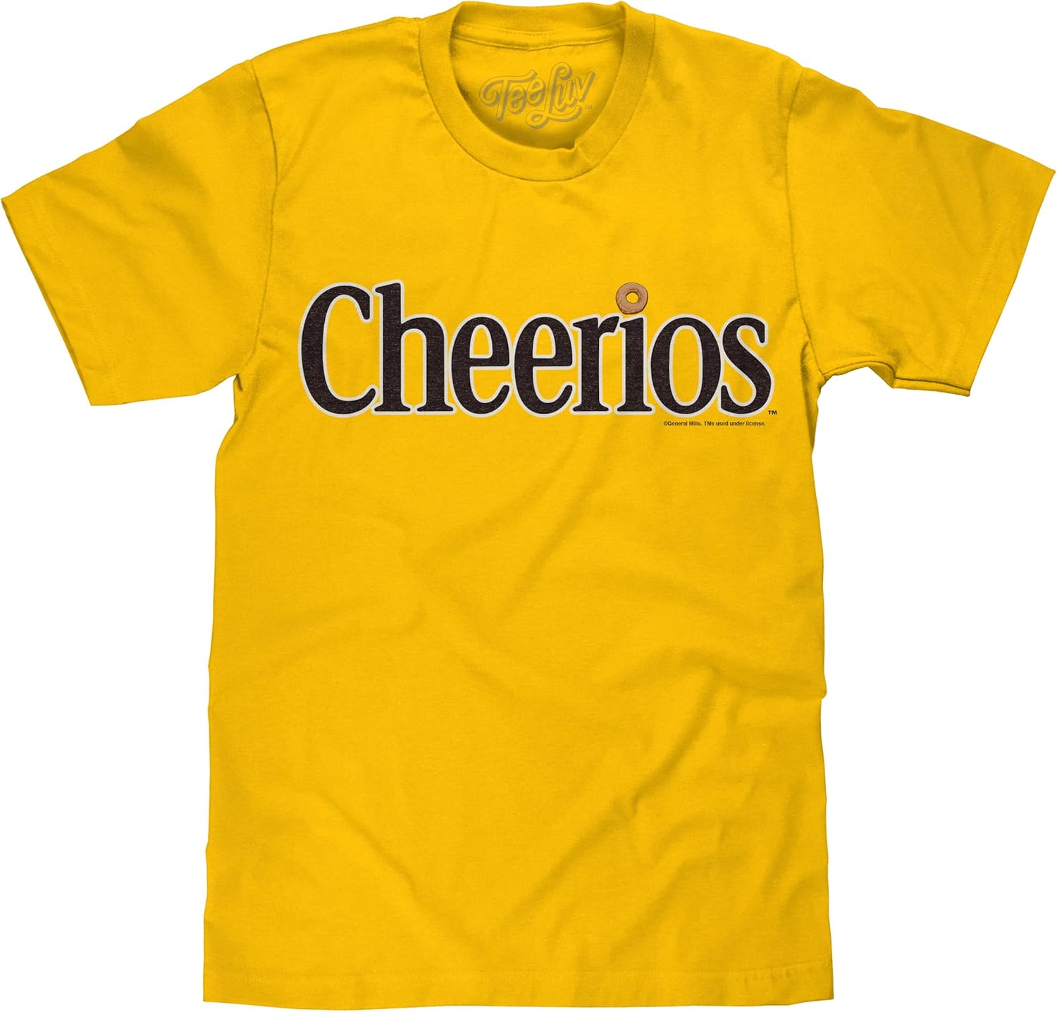 Amazon.com: Tee Luv Men's Compatible with Cheerios Cereal Logo Shirt ...