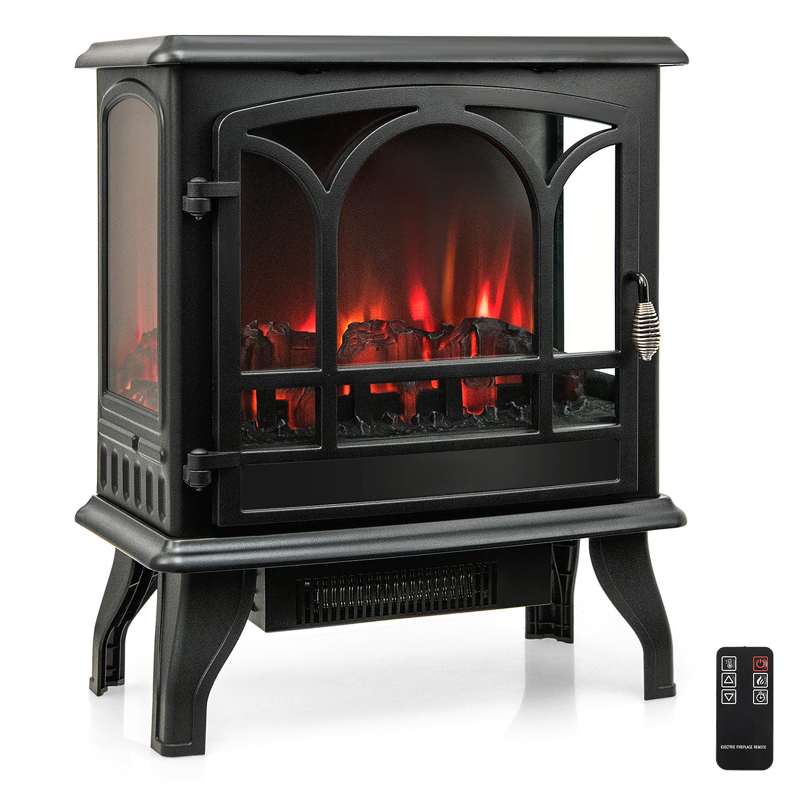 Amazon.com: GOFLAME 23” Electric Fireplace Stove, Freestanding ...