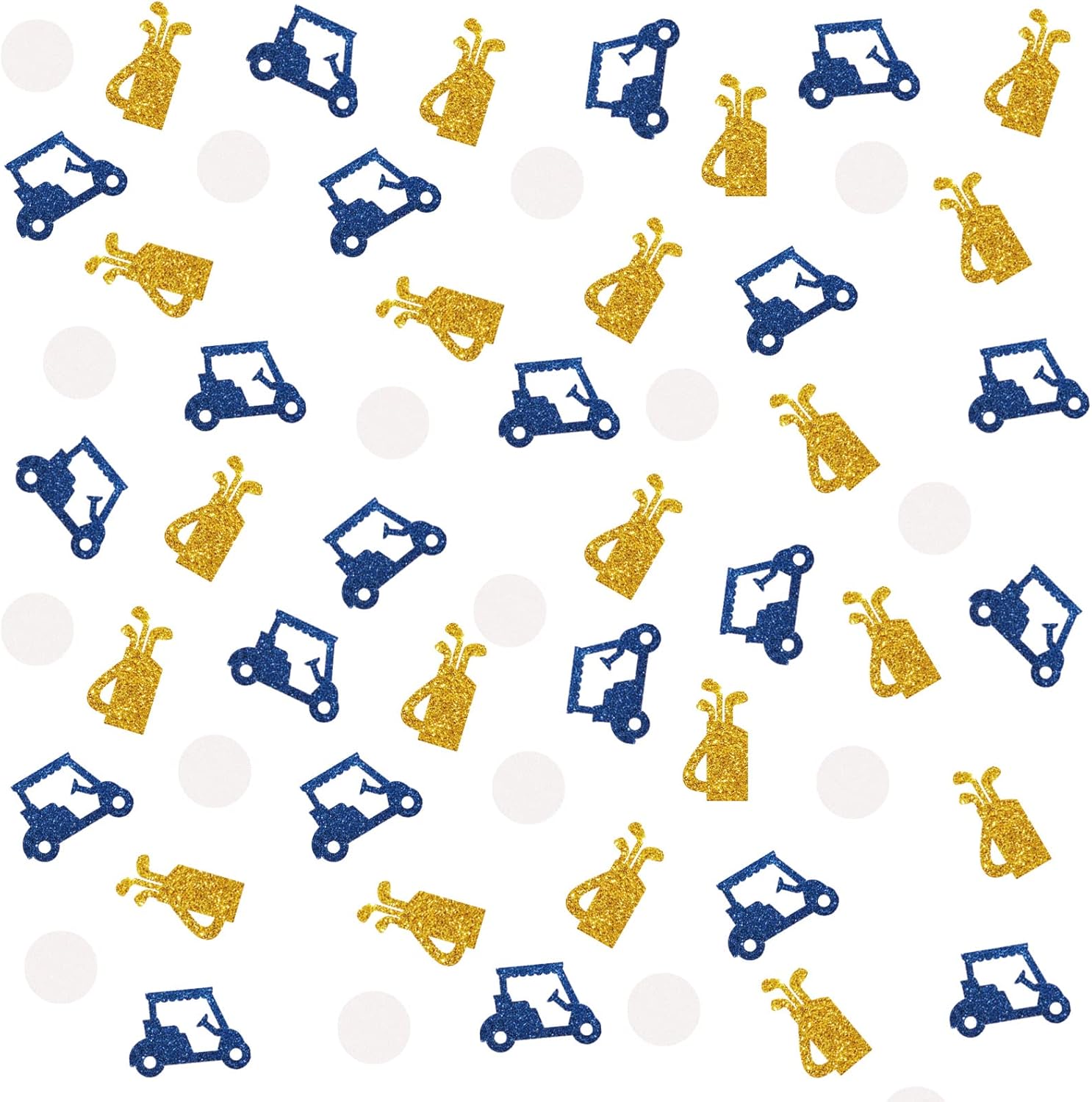 Amazon.com: Set of 100 Golf Confetti, Blue Glitter Golf Confetti, Happy ...