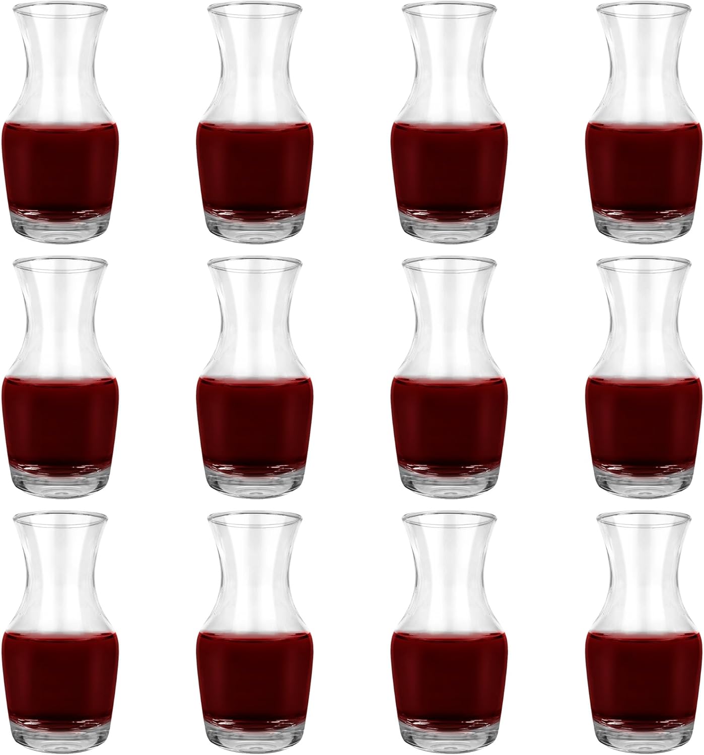 CRUKASE Wine Decanter, 12 Pack Wine Carafe Single Serving Small ...