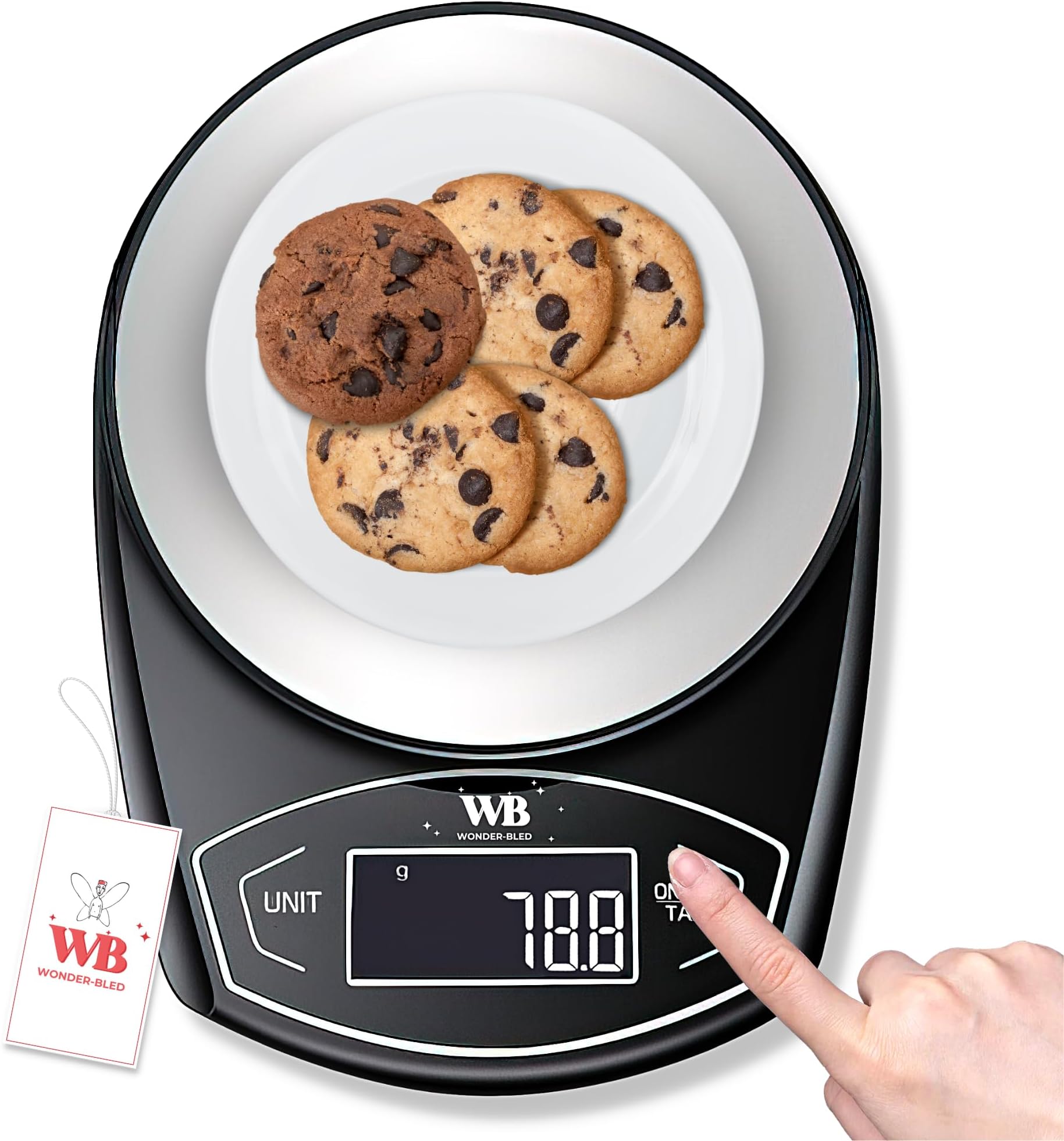 Gluckluz Digital Kitchen Scale 0.1g High Accuracy Electronic Food Scale ...