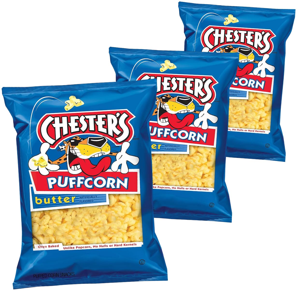 Amazon.com : Chesters Butter Puffcorn 3.25 oz | No hulls or hard ...