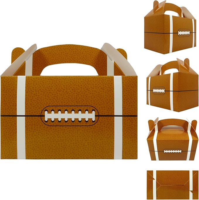 Amazon.com: AnapoliZ Football Party Treat Boxes | Team Favor Box with ...