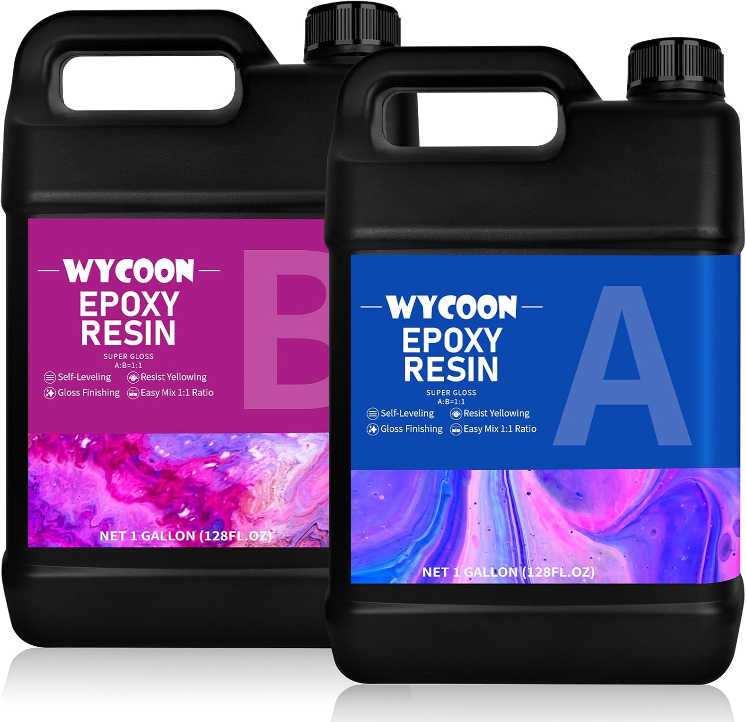 Amazon.com: WYCOON Epoxy Resin 2 Gallon Kit-Crystal Clear Epoxy Resin ...