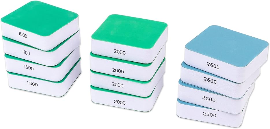 TGR Mini Hand Sanding Blocks for Denibbing PDR - 12 pcs (1500, 2000 ...
