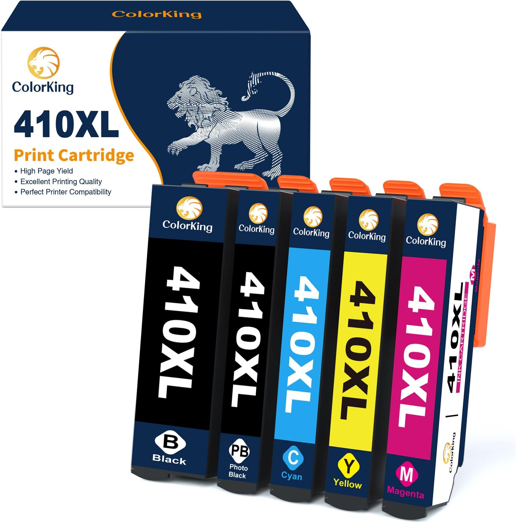 ColorKing Remanufactured 410XL T410XL Ink Cartridges for Epson 410 Ink ...