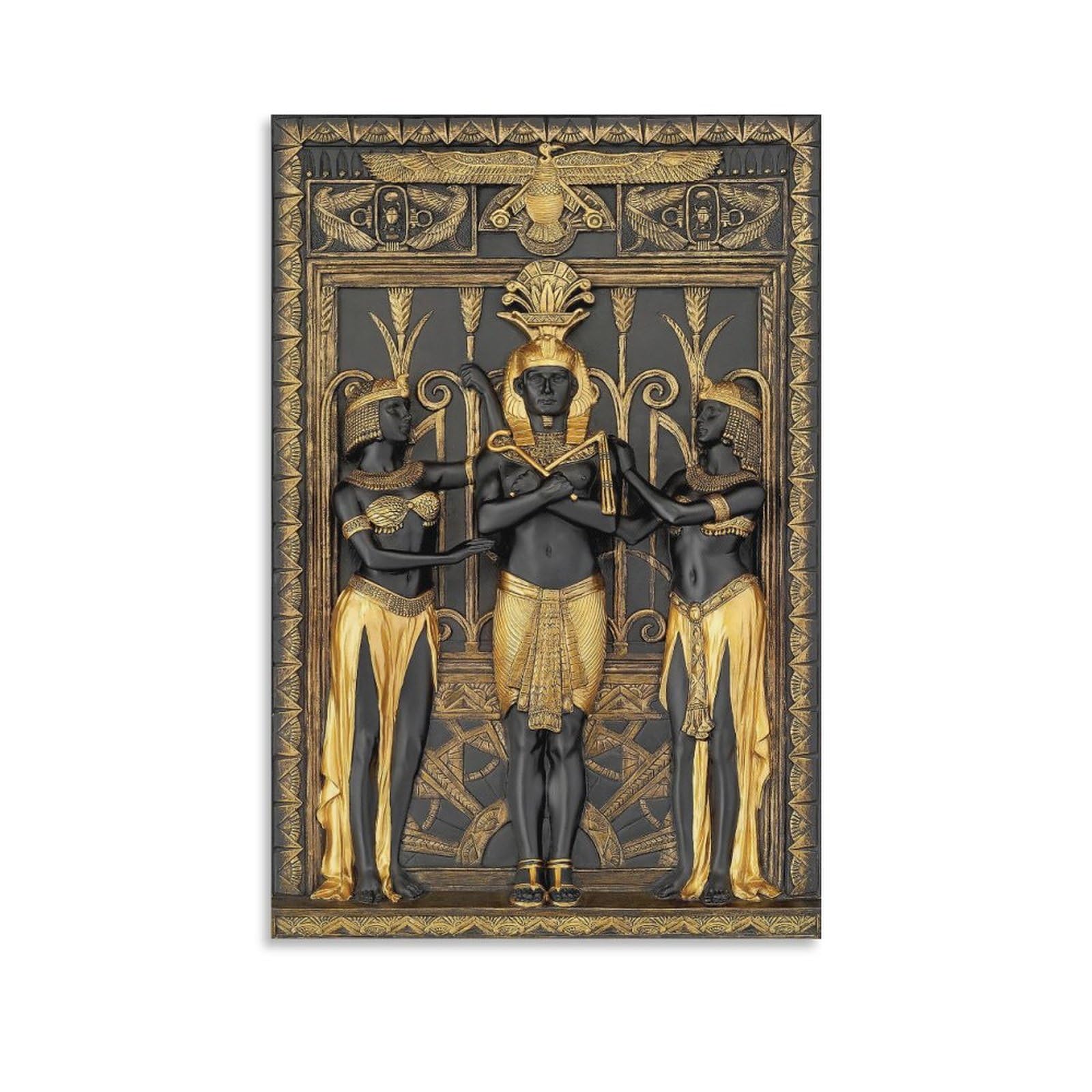 Amazon.com: Ancient Egypt Art Posters Egyptian Pharaoh and Maidens Wall ...