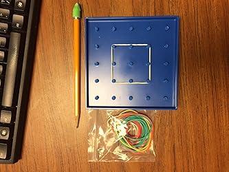Amazon.com: Learning Resources 5-Inch Double-Sided Assorted Geoboard ...