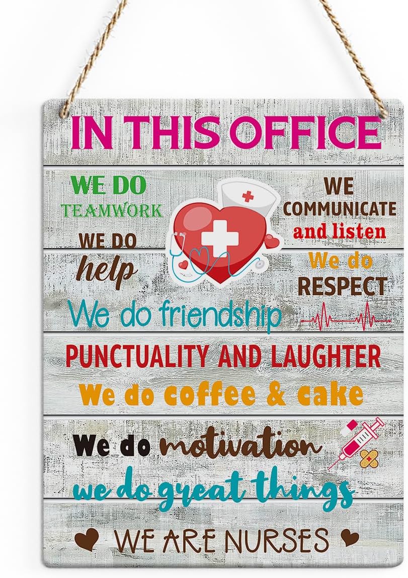 Amazon.com: SENJIAN Inspirational Office Decor Nurse Gifts School Nurse ...