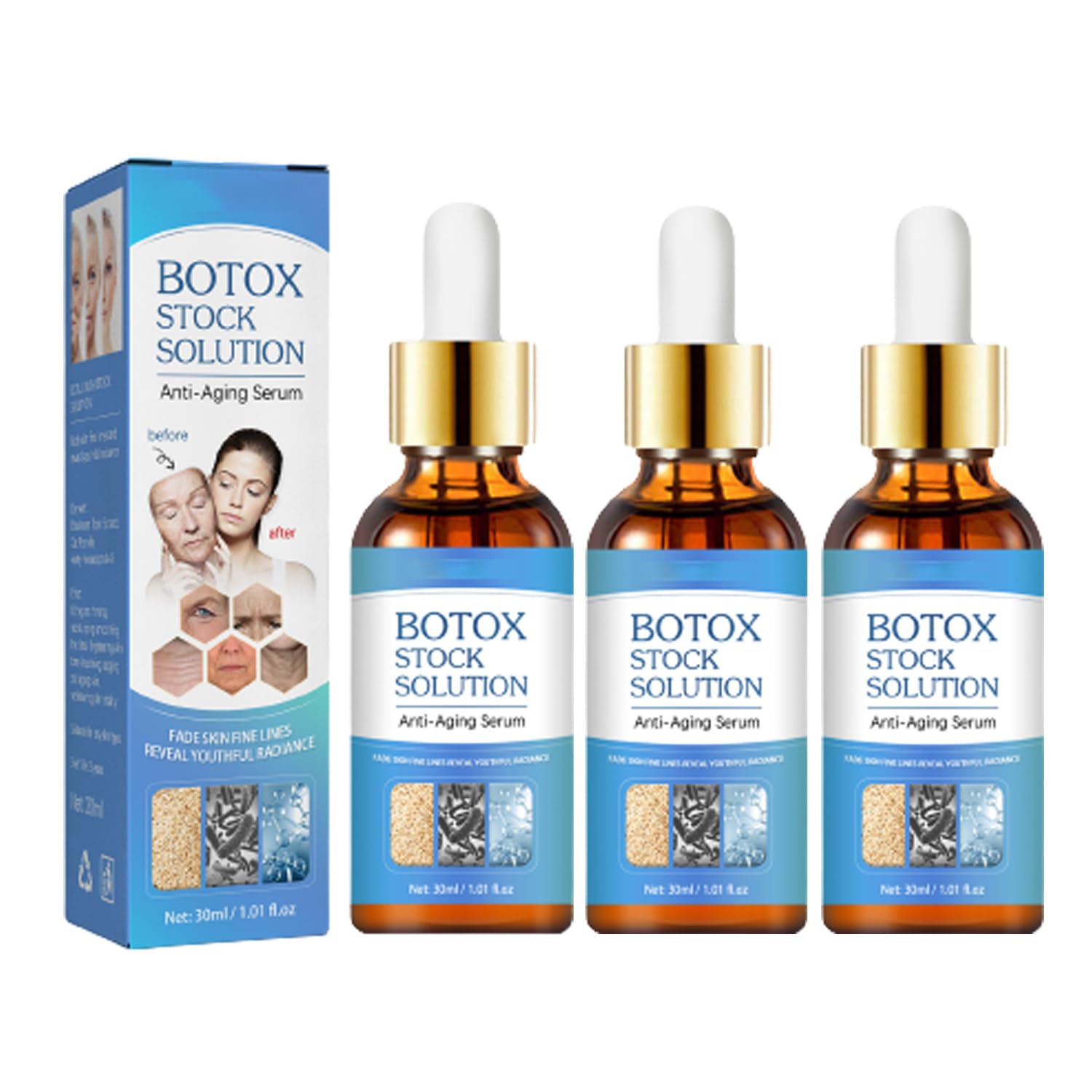 Amazon.com: Natural Vegan Botox Face Serum, Botox Stock Solution Facial ...