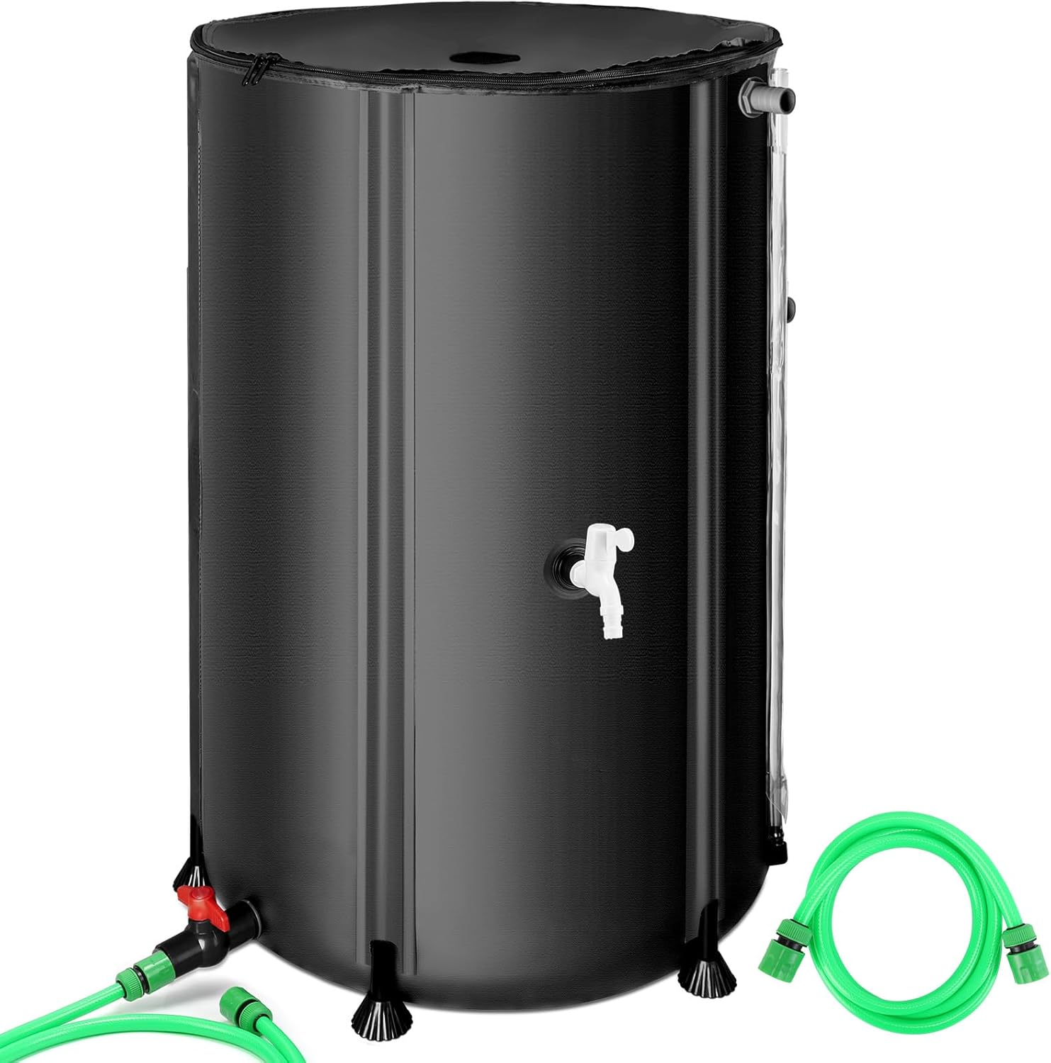 Amazon.com: PROLOP 100 Gallon Rain Barrel,Weather Resistant PVC Rain ...