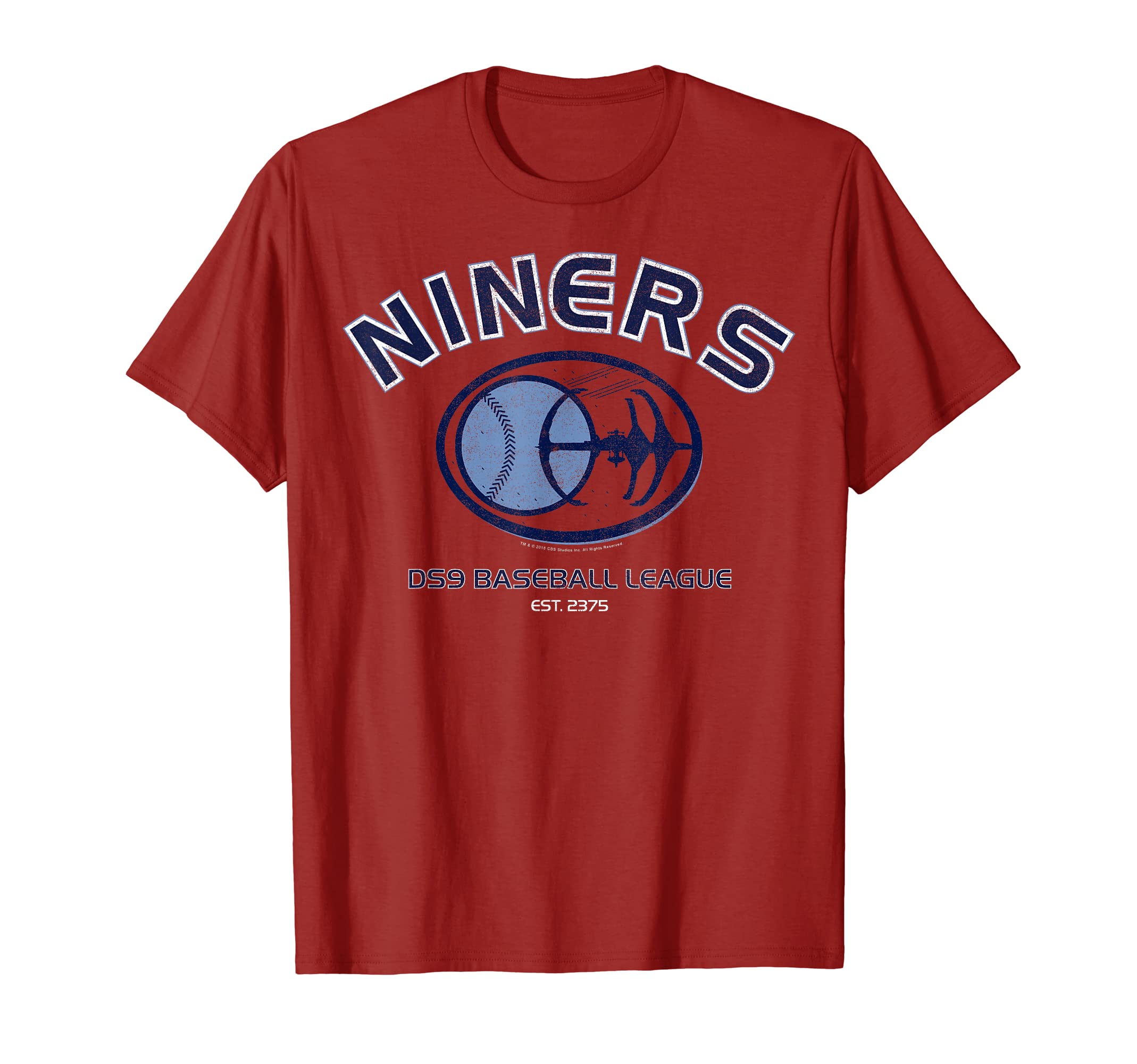 Amazon.com: Star Trek: Deep Space Nine Niners Baseball League Logo T ...