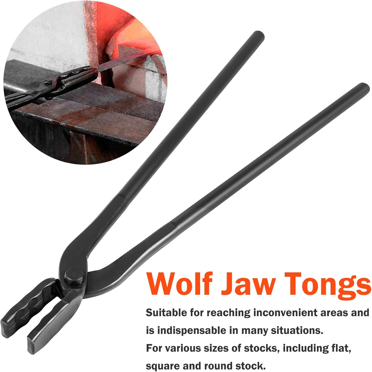 Knife Making Tongs Set Bladesmith Knife Tong Anvil Vise Forge – V Bit ...