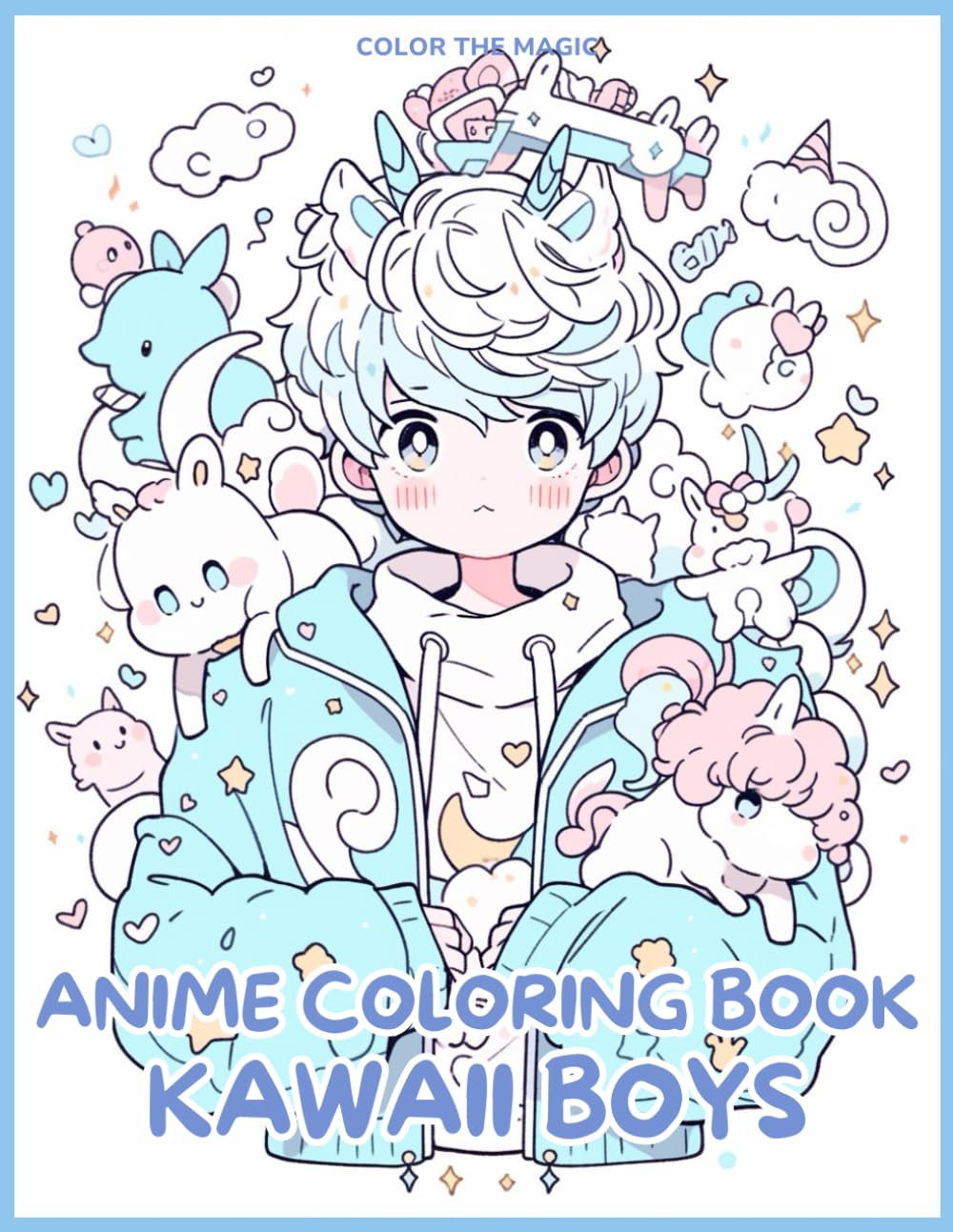 Amazon.com: Anime Coloring Book: Kawaii Boys: Relief Japanese Comic ...