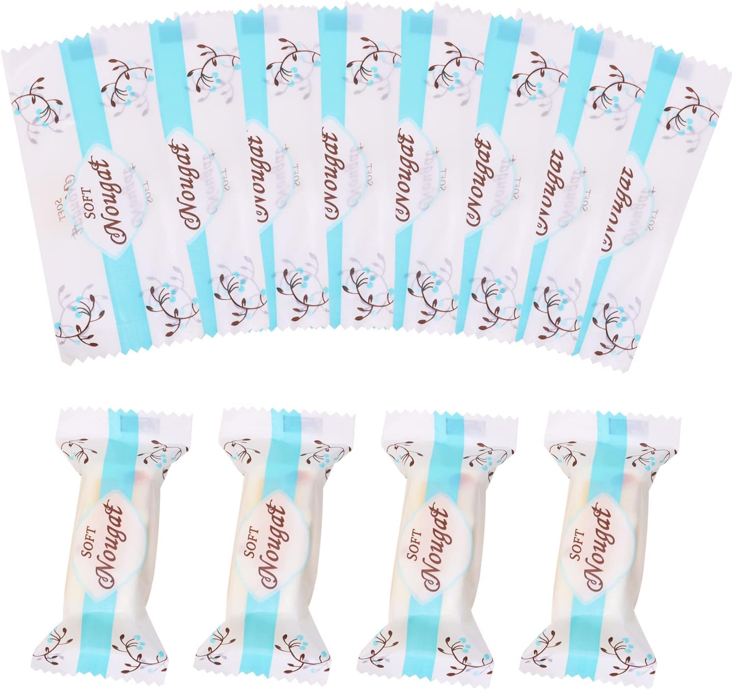 Amazon.com: PENTA ANGEL Nougats Candy Bags 400Pcs Clear Plastic ...