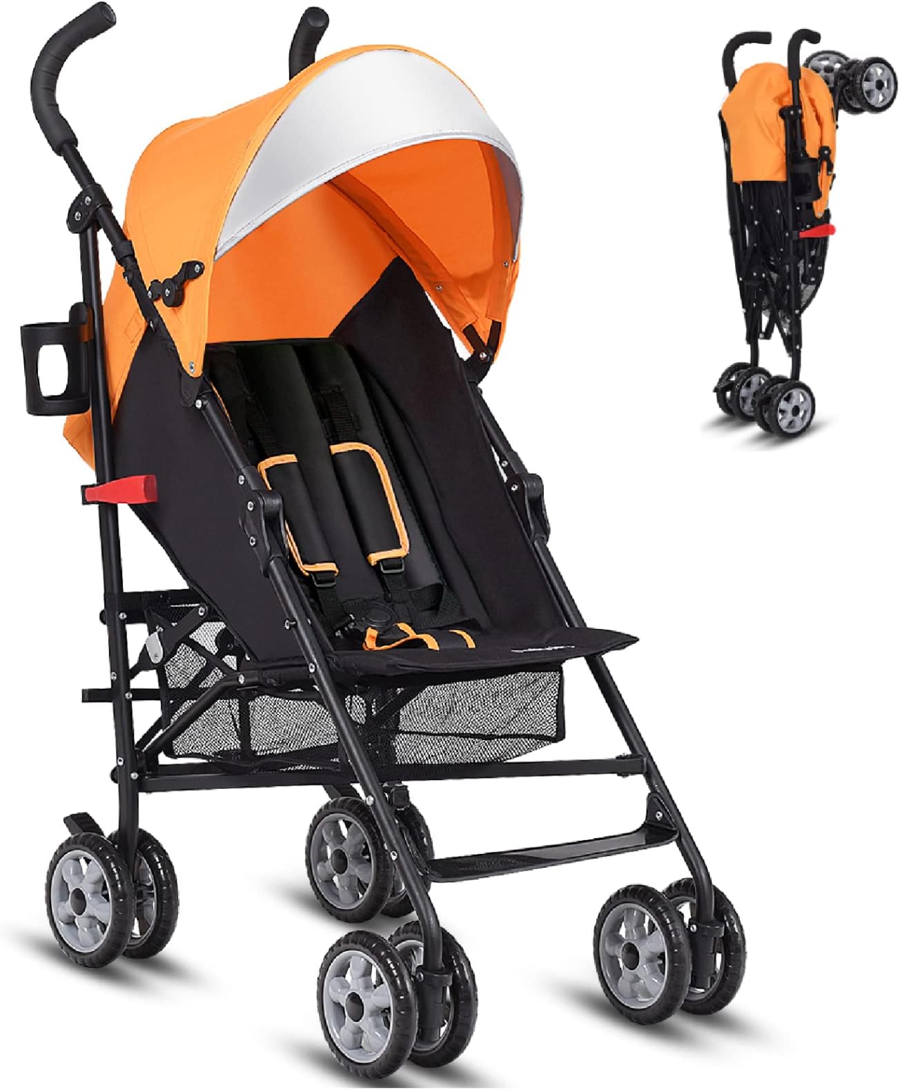 Amazon.com : Summer Infant 3Dlite ST Convenience Stroller, Black & Gray ...