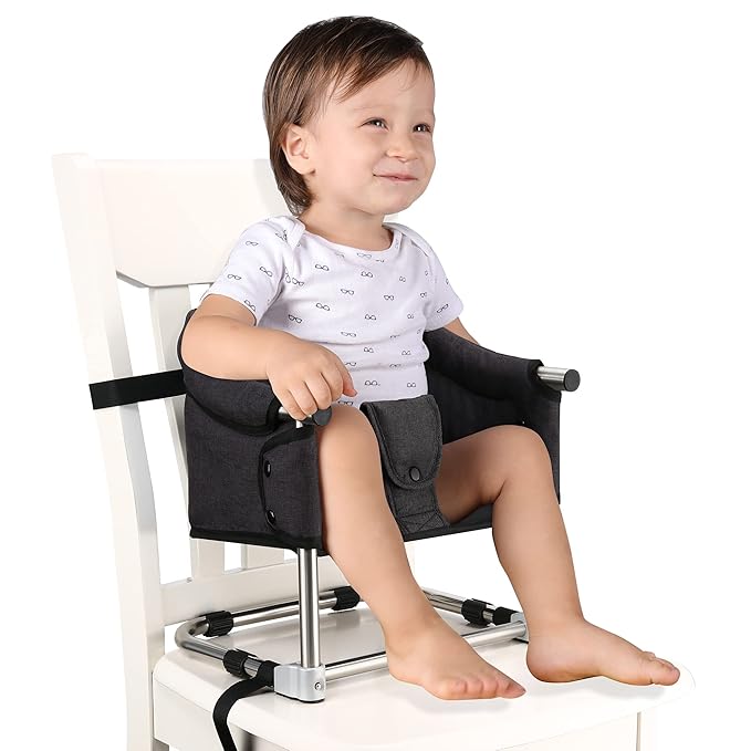 Amazon.com : Portable Feeding Seat Baby High Chair Folding Chair Height ...