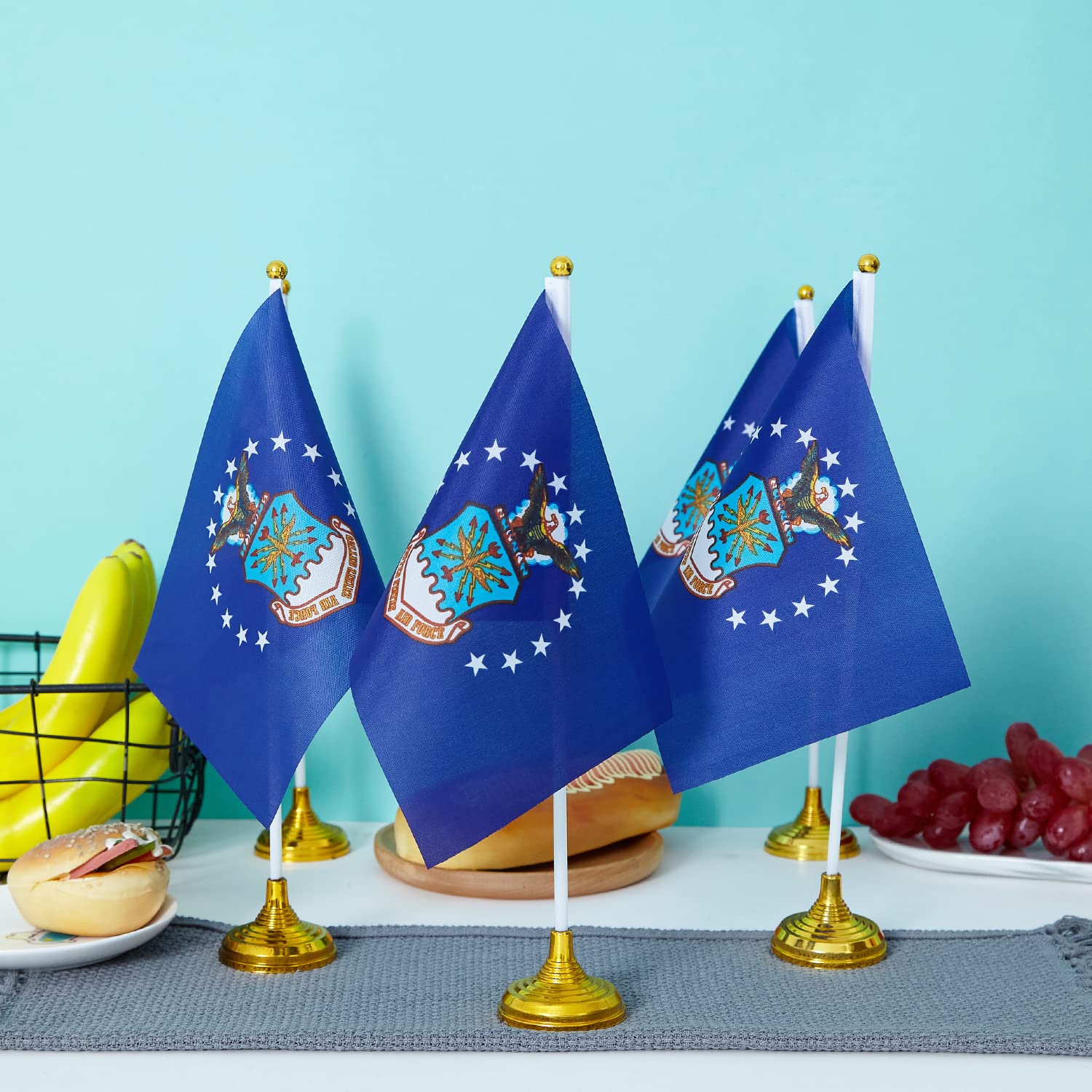 Snapklik.com : WXTWK 12 Pack American USA Air Force Desk Flag Small ...