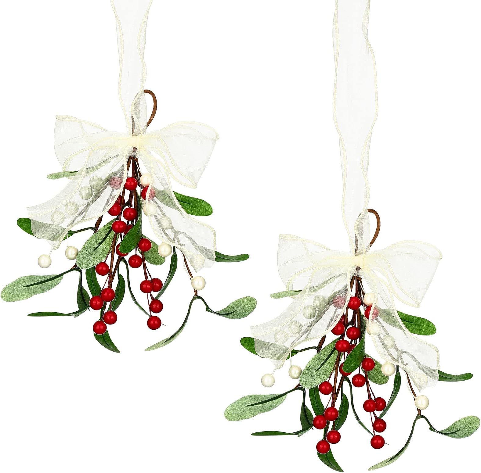 Amazon.com: Artificial Mistletoe Pick Mistletoe Christmas Decoration ...