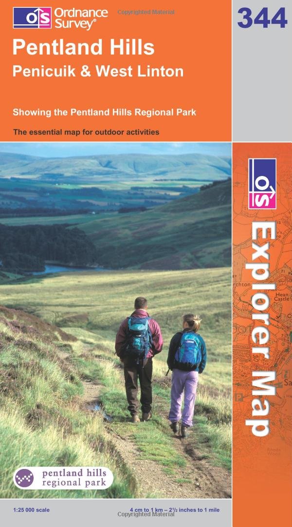 Pentland Hills: Sheet 344 (OS Explorer Map): Amazon.co.uk: Ordnance ...