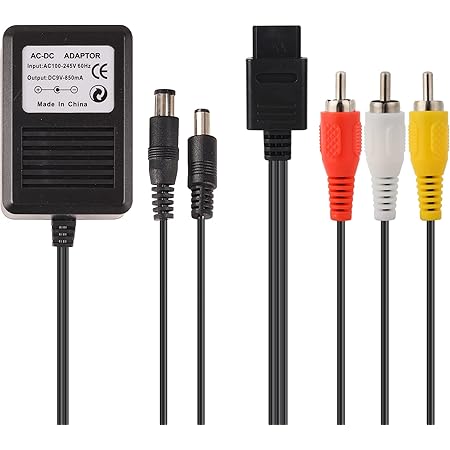 Amazon.com: Power Supply and AV Cable for SNES, AC Power Adapter and ...
